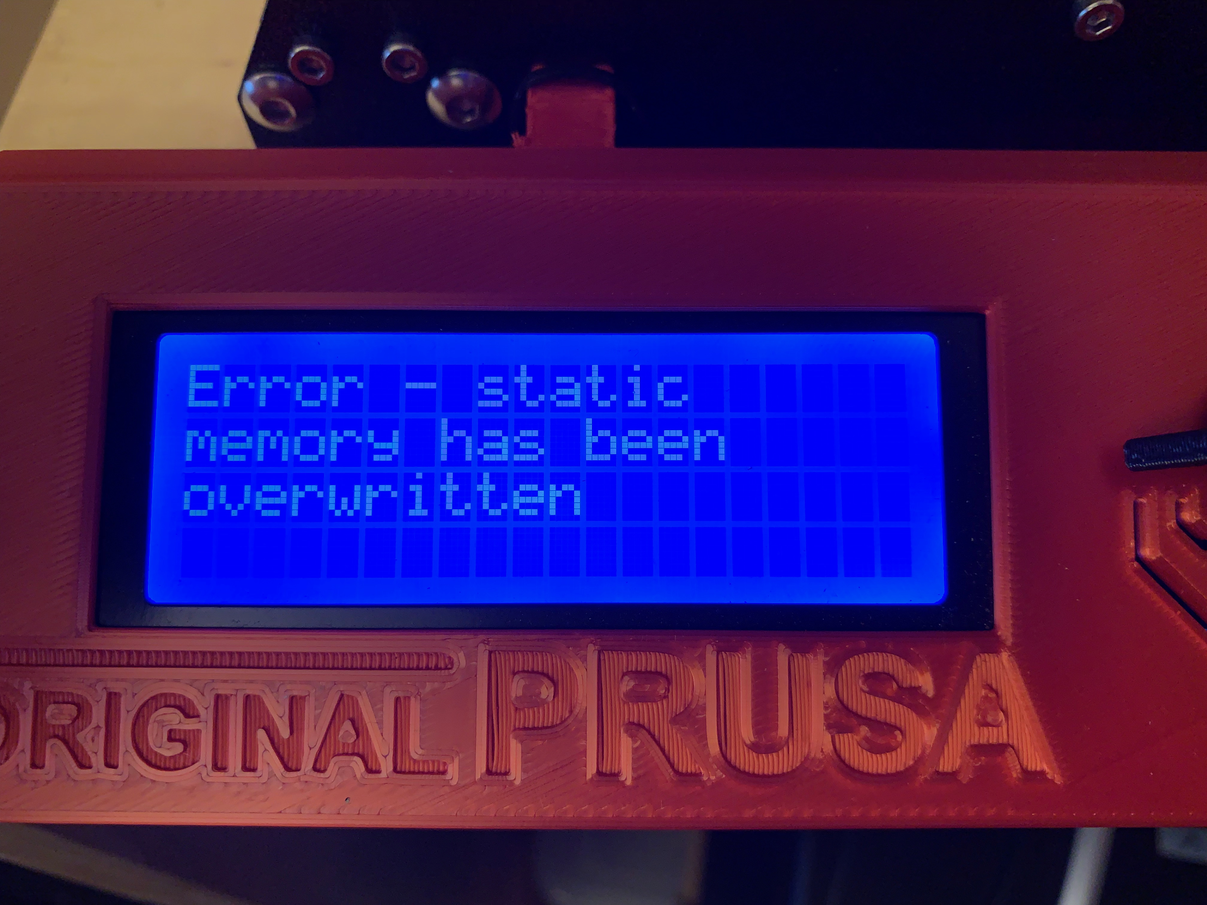 Error: Static values overwritten on LCD when using Octoprint · Issue ...