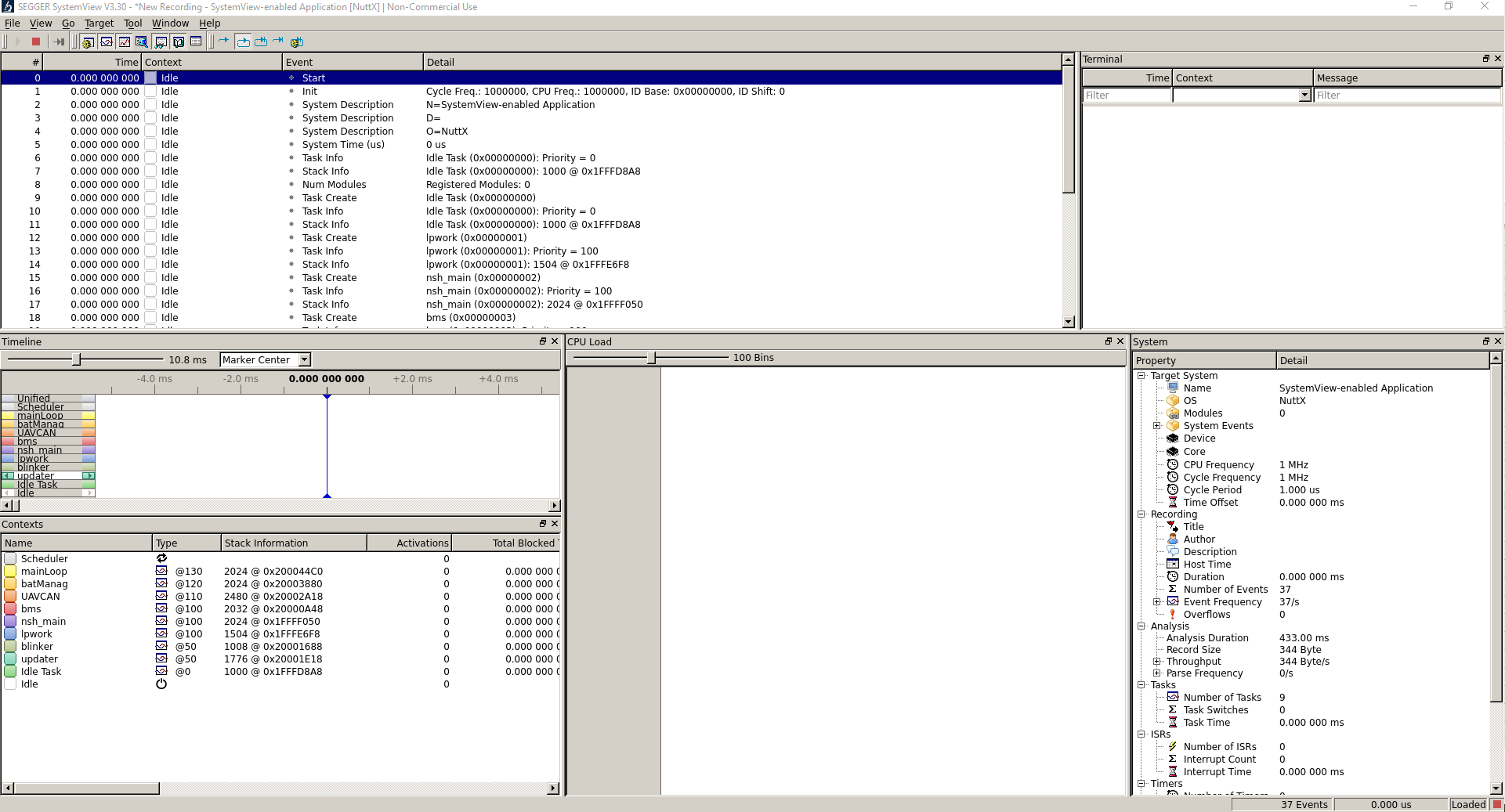 Segger System View support on different platforms setup documentation. · Issue #5843 · apache ...