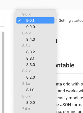 New Docs: An array versions auto-generation · Issue #8252 · handsontable/handsontable · GitHub