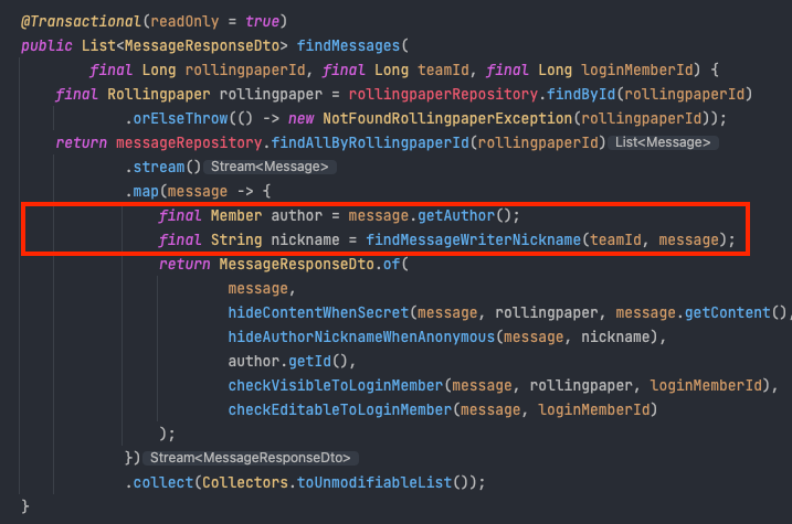 [BE] 내가 쓴 메시지 조회 방식 개선 · Issue #492 · woowacourse-teams/2022-nae-pyeon · GitHub