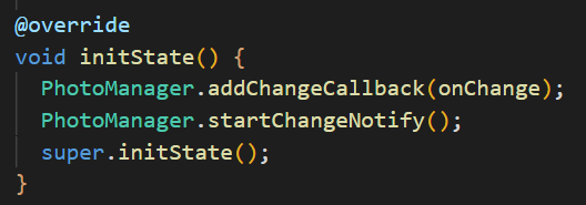 How to use changeCallbacks in android · Issue #519 · fluttercandies/flutter_photo_manager · GitHub