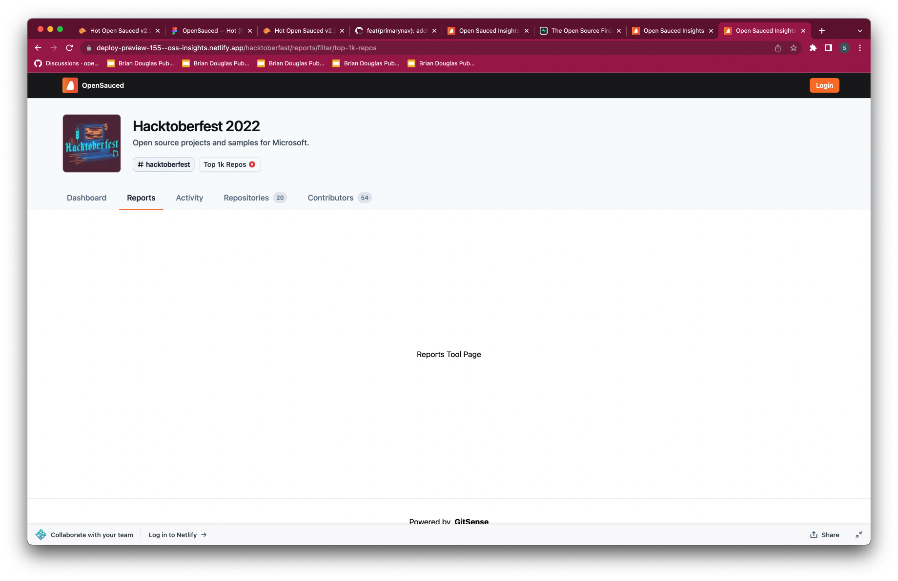 [bug] Dashboard Link Does Not Work With Filter Applied · Issue 164 · Open Sauced App · Github