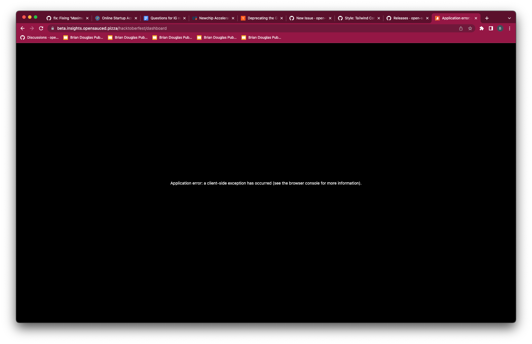 [bug] Navigation On Beta Does Not Work · Issue 190 · Open Sauced App · Github