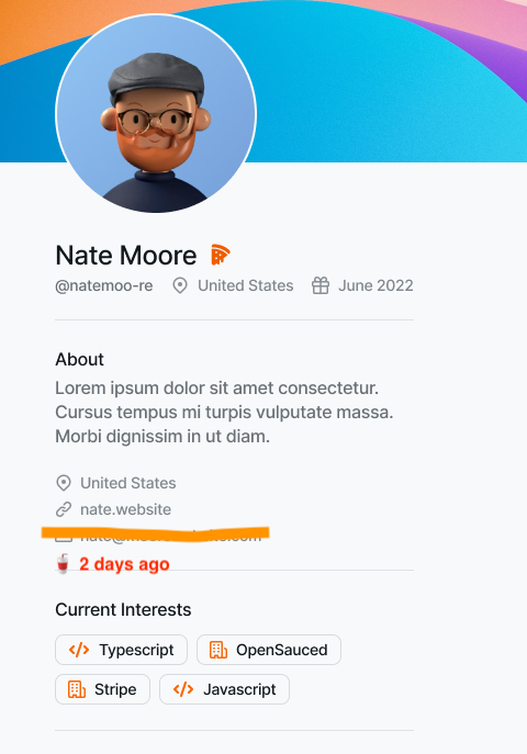 feature: add last contribution date to the user profile · Issue #600 · open-sauced/app · GitHub