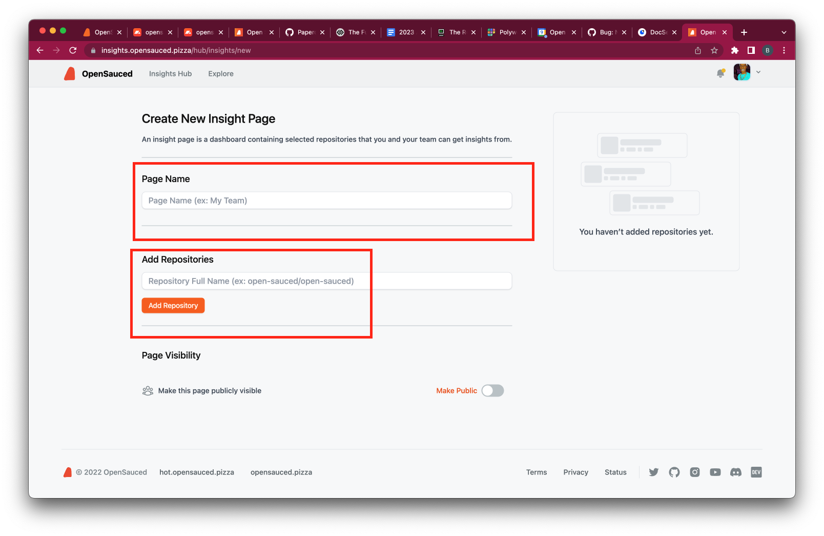 Feature Validations When Creating A Page Make The Page Title Required With At Least One Repo