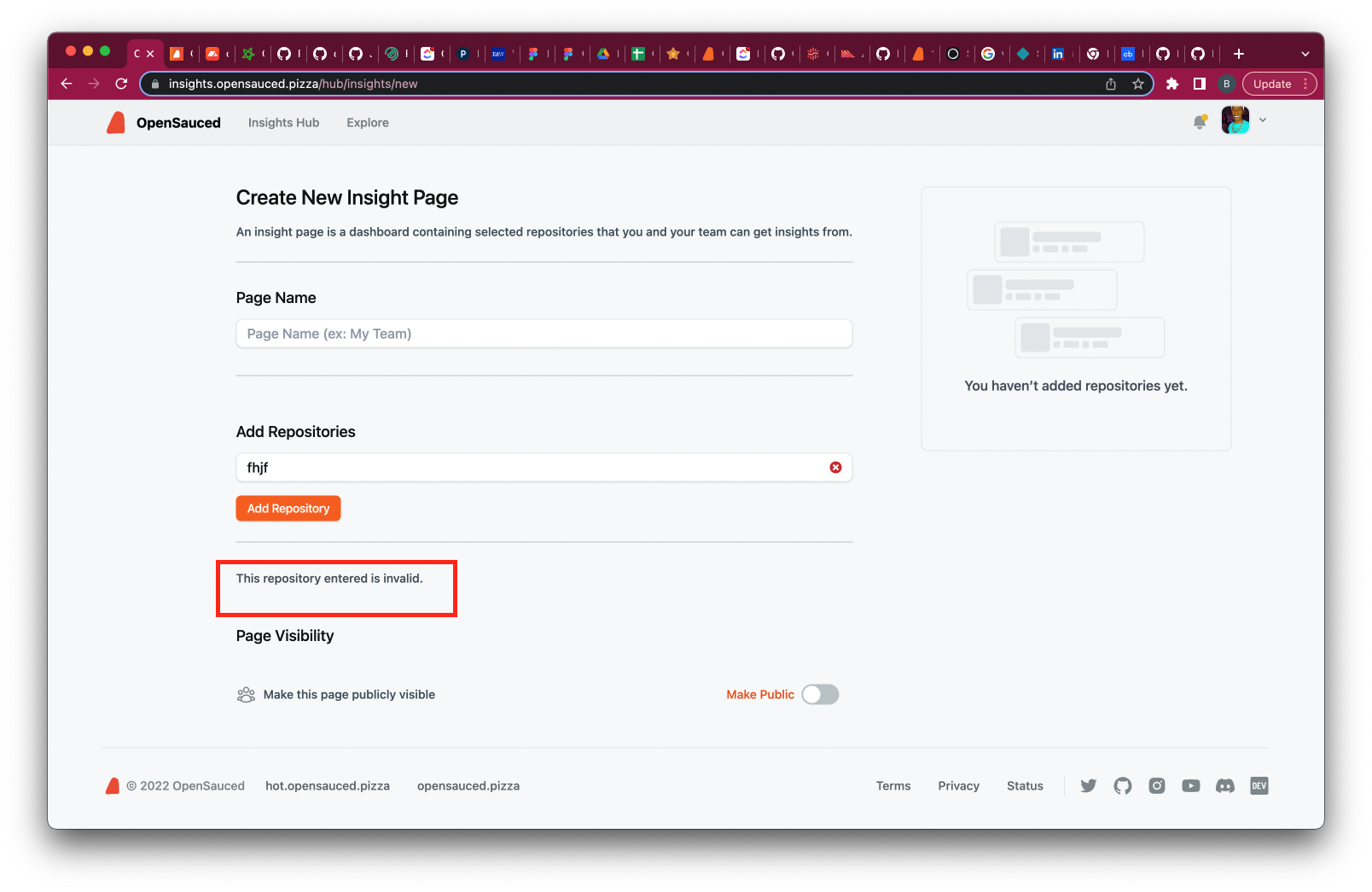 Feature: Error messages · Issue #781 · open-sauced/app · GitHub