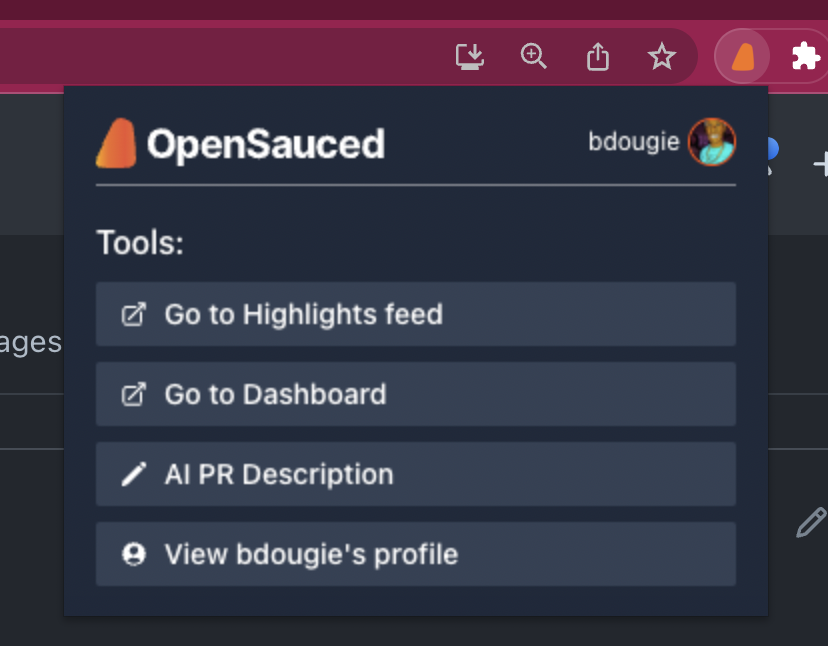 Feature Add Pr To Highlights From The Extension · Issue 88 · Open Sauced Ai · Github