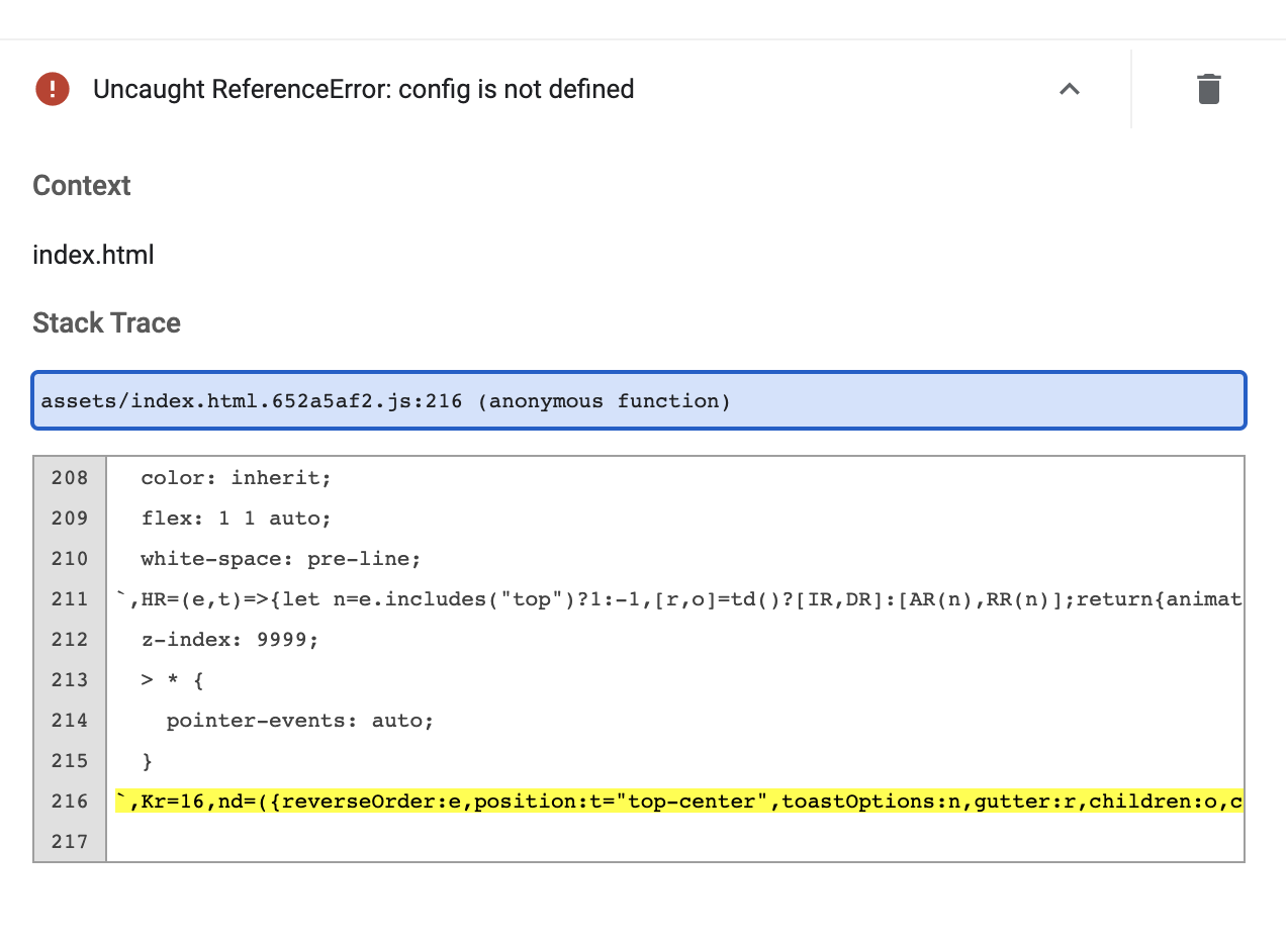Bug Cannot Test Beta Build Due To Config Error · Issue 156 · Open