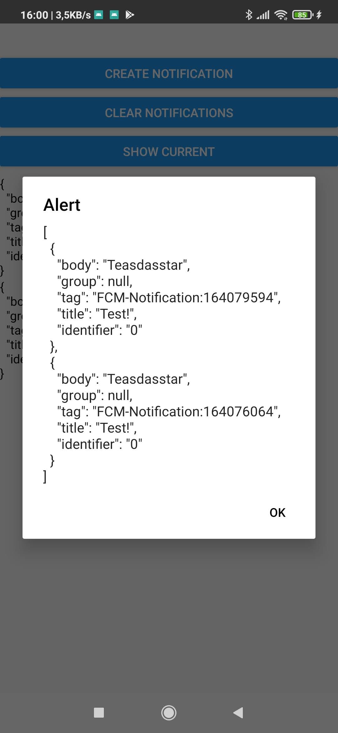 notification_foreground = true does not respect notification.android.tag on Android in ...
