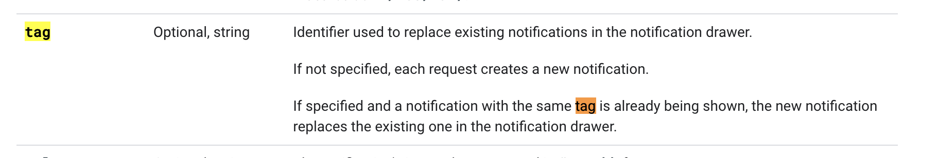 notification_foreground = true does not respect notification.android.tag on Android in ...