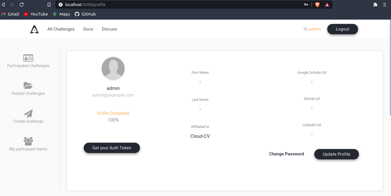 [Frondendv2][Frontendv1] Fix Profile Complete · Issue #3389 · Cloud-CV/EvalAI · GitHub
