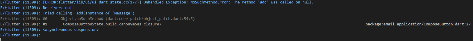 Getting error - Tried calling: add(Instance of 'Message') · Issue #6 · zaiste/flutter-in ...