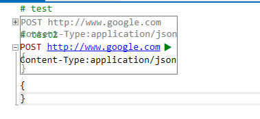 occlusion problem after folding · Issue #9 · madskristensen/RestClientVS · GitHub