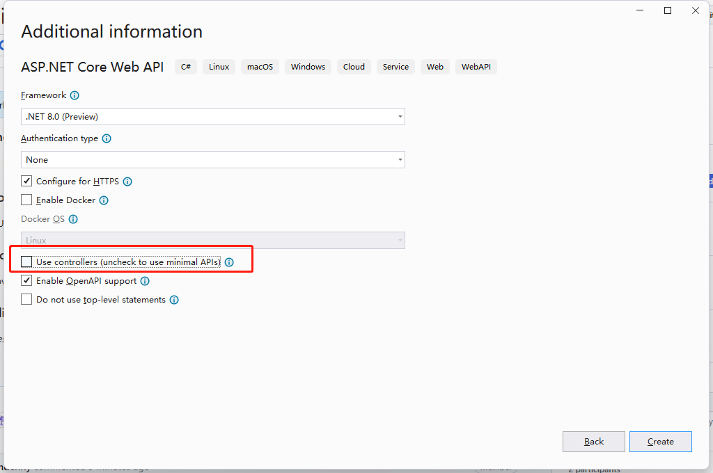 WebApi template remove UseMinimalAPIs option · Issue #49217 · dotnet/aspnetcore · GitHub