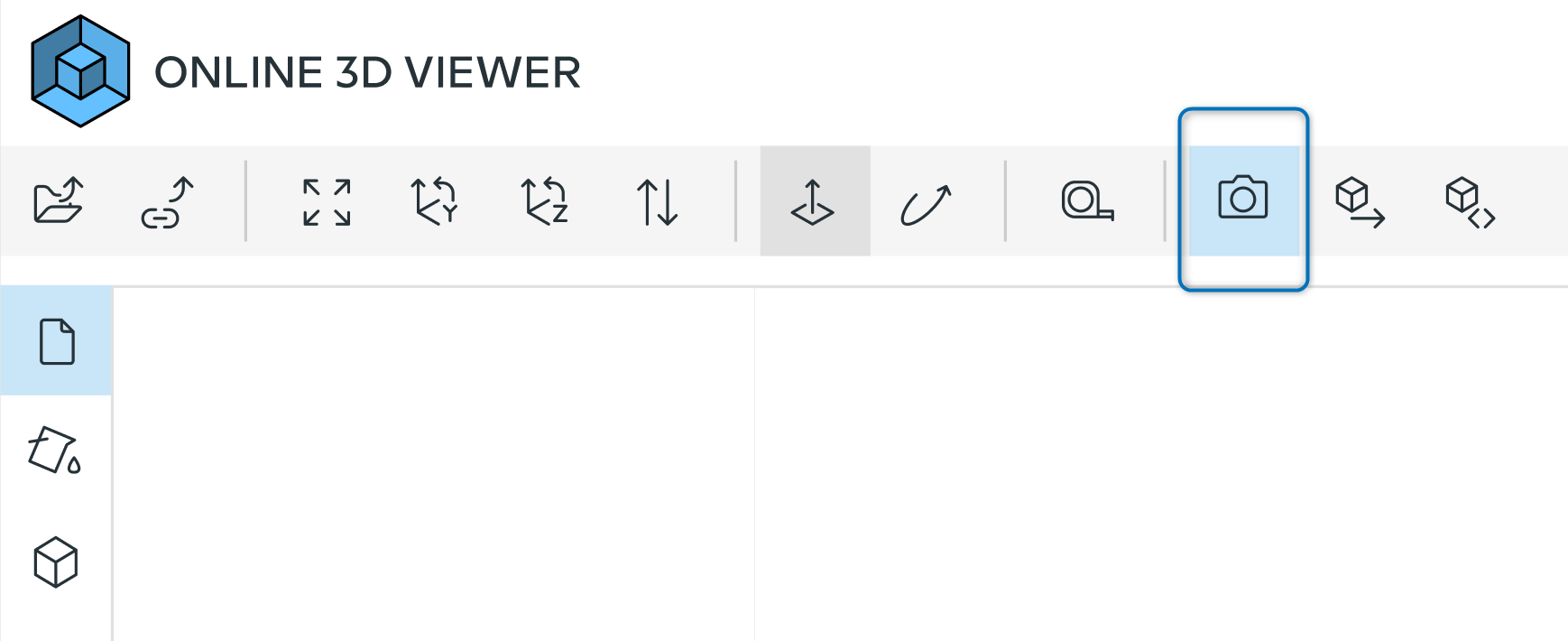 Create a separate toolbar button for image export · Issue #221 · kovacsv/Online3DViewer · GitHub