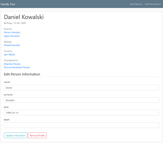 GitHub - Schironichi/WFiIS-CHO-Family-Tree: Family Tree Creator using ...