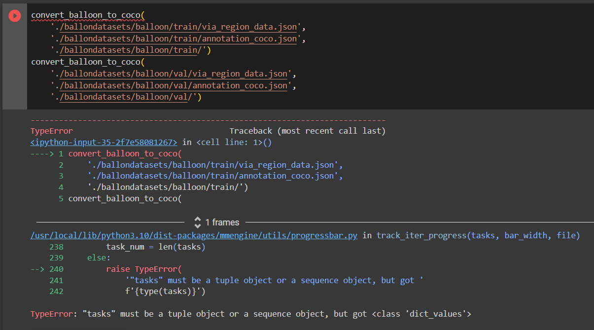 Error When Converting File To Coco · Issue 11049 · Open Mmlab Mmdetection · Github