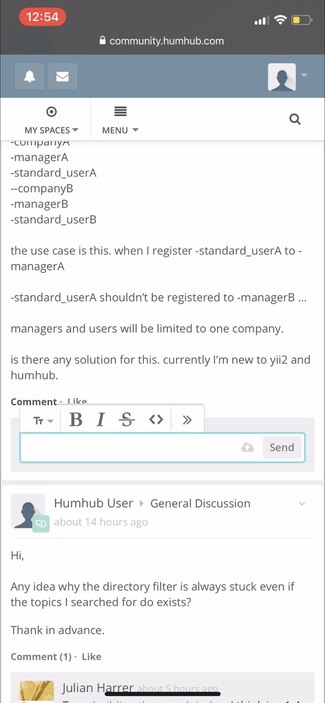1.4 beta causes a focus for input on ios mobile. · Issue #3711 · humhub/humhub · GitHub