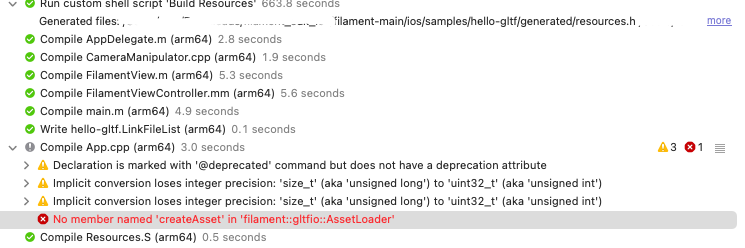 No member named createAsset() in gltfio::AssetLoader · Issue #6003 · google/filament · GitHub