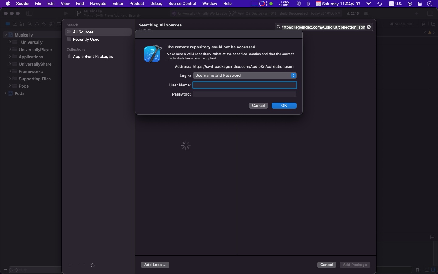 Cant Install Package · Issue 2797 · Audiokitaudiokit · Github 0257