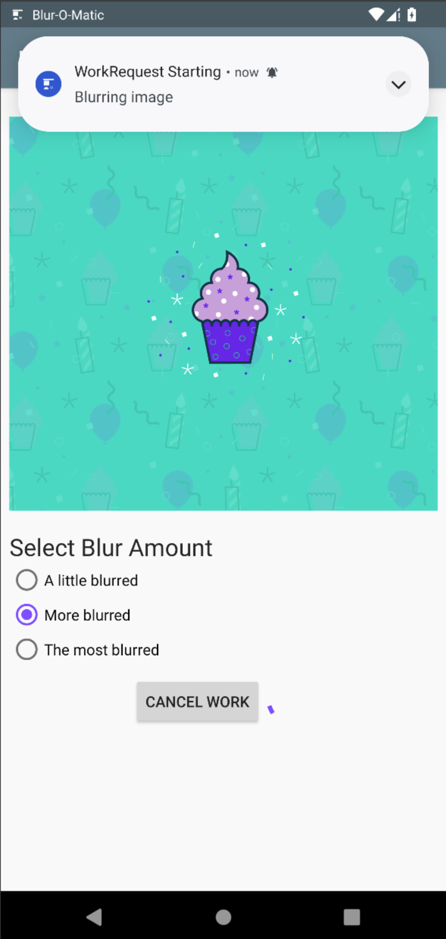 GitHub - MuntakaHelali/BlurOMatic_Kotlin_WorkManager: An app that blurs photos and saves the ...