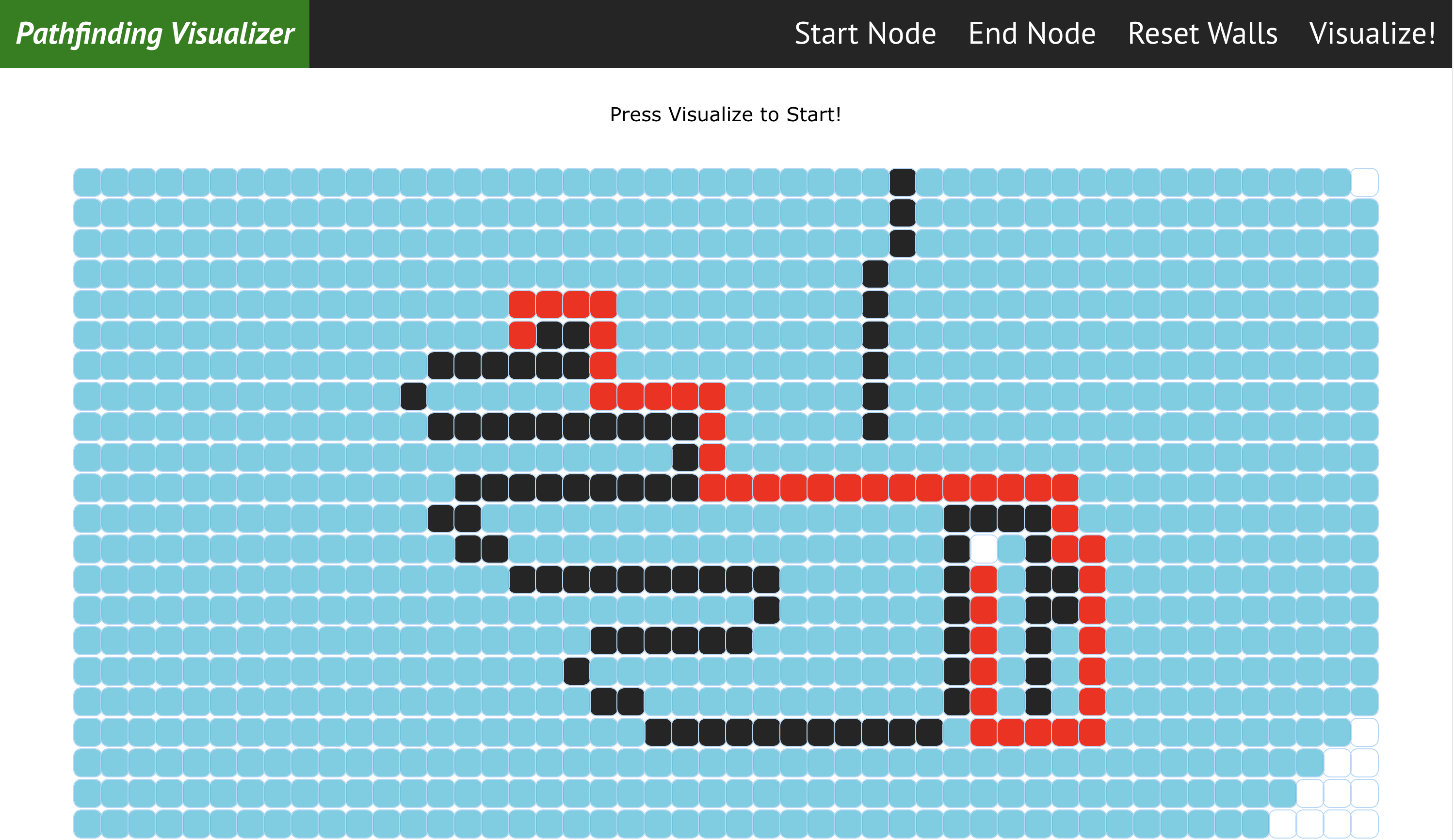 GitHub - sahibrao/Pathfinding-Visualizer