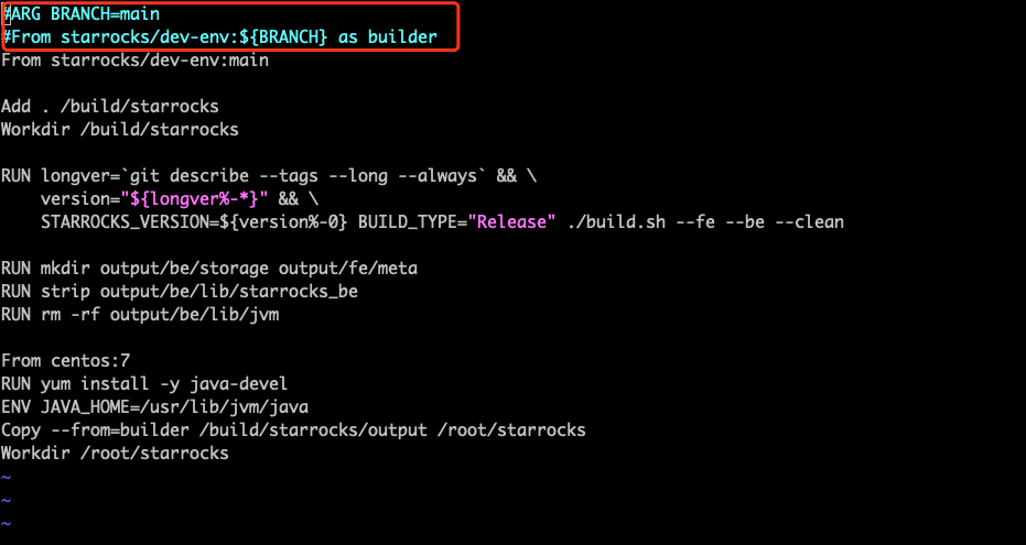 [computer node K8S] build.sh execution error · Issue #10585 · StarRocks/starrocks · GitHub