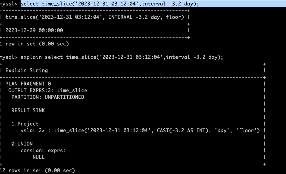 [time_slice/date_slice]Function does not support negative numbers ...