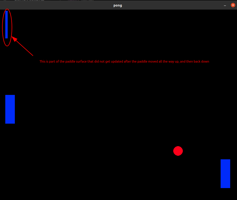Pygame display update args Not Working Properly For The Top Left 