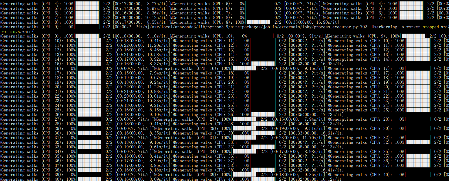 too slow and stuck for some reason · Issue #101 · eliorc/node2vec · GitHub