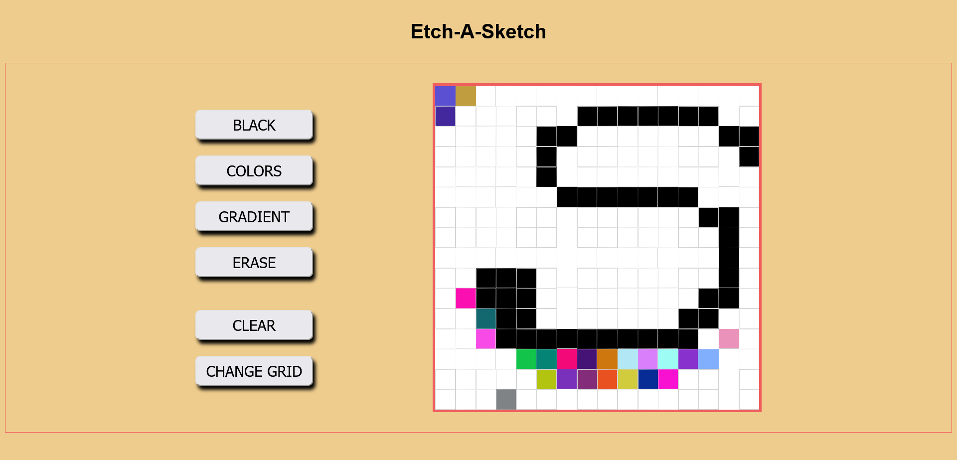 GitHub - GitHubBlues/TOP_Etch-A-Sketch: Game for painting on a grid