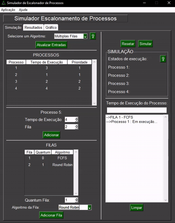 GitHub - pedro-pauletti/Simulador-Escalonamento-de-Processos: Simulador ...