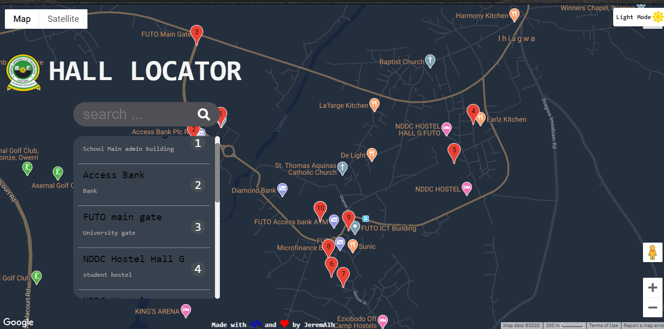 GitHub - esiebomaj/Futo-Hall-Locator: This is a Web app that helps new ...