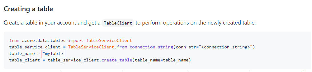 Azure Data Tables readme and samples issues · Issue #2621 · Azure/azure ...