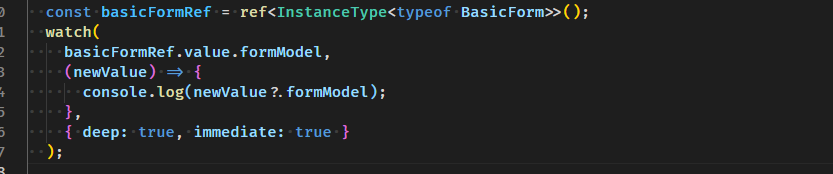 如何实时获取BasicForm的表单值呢？ · Issue #1761 · vbenjs/vue-vben-admin · GitHub