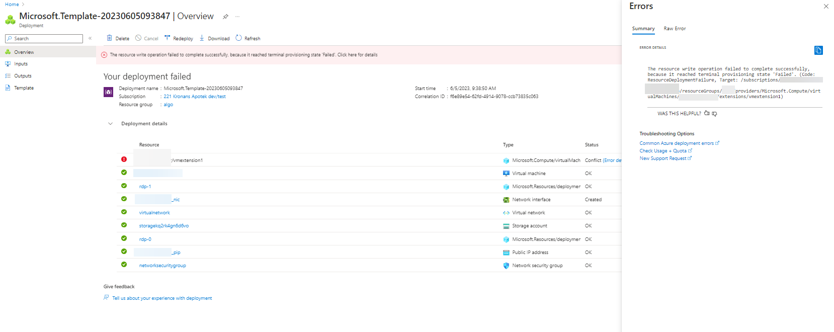 ARM template for GitHub runner is failing on VM extension deployment step (vmextension1) · Issue ...