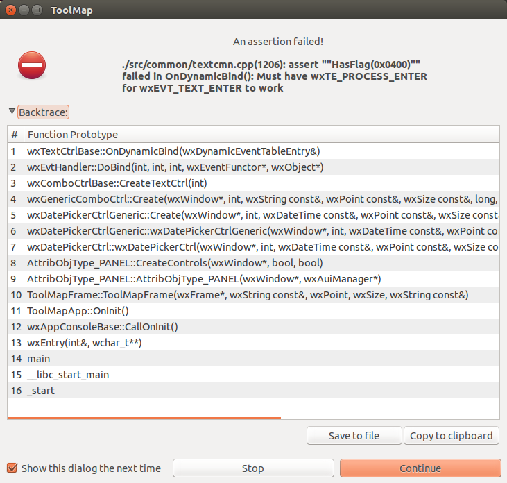 Fix two assertion warnings under Linux · Issue #401 · terranum-ch/ToolMap · GitHub