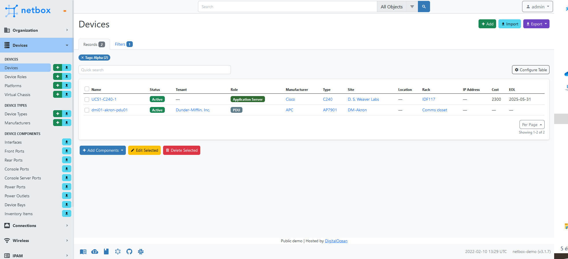 Tags Filters In Config Contexts · Issue 8604 · Netbox Community Netbox · Github