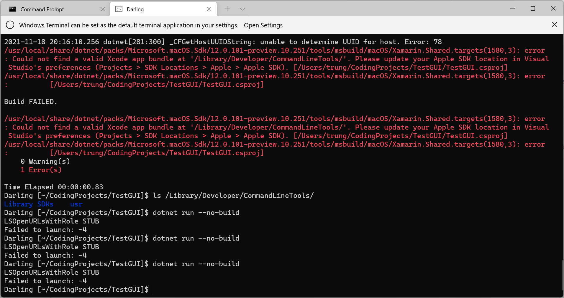 [QUESTION] Xamarin · Issue #923 · darlinghq/darling · GitHub