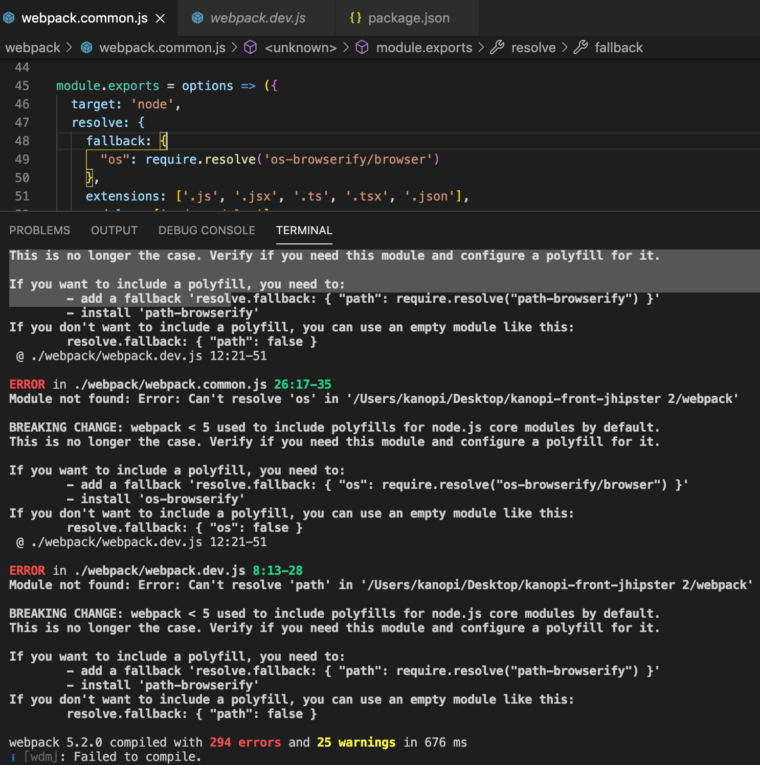 Polyfilling node core modules in webpack 5 · Issue #11868 · webpack ...