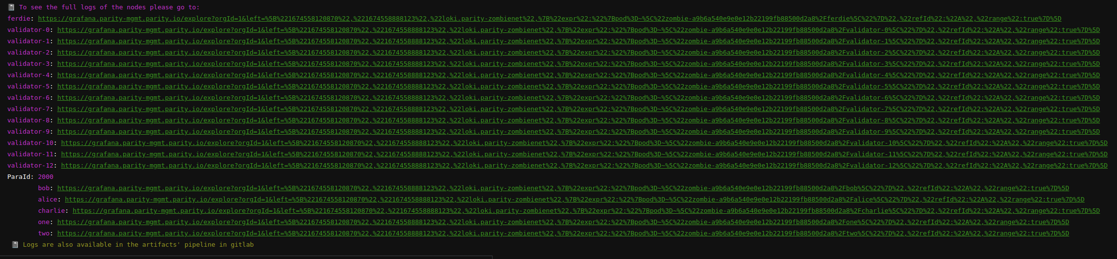 Artifact logs do not contain collator logs · Issue #699 · paritytech/zombienet · GitHub
