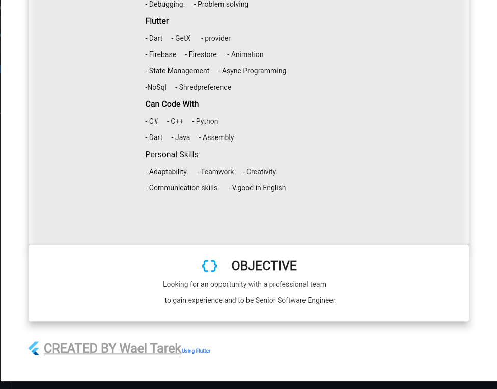GitHub - WaelTarek162/CV-Application-in-flutter: it is my cv as flutter ...