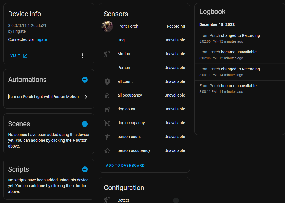 [config Support] · Issue 4735 · Blakeblackshear Frigate · Github