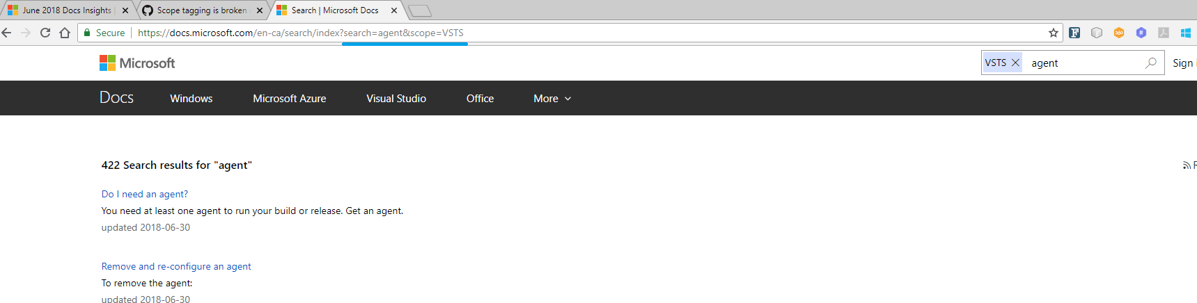 Scope tagging is broken in the search functionality · Issue #475 · MicrosoftDocs/feedback · GitHub