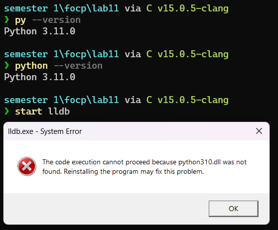 [lldb, Windows 11] LLDB executable crashes on every invocation · Issue #59524 · llvm/llvm ...