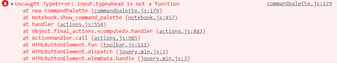 Command palette dosen't open · Issue #5018 · jupyter/notebook · GitHub