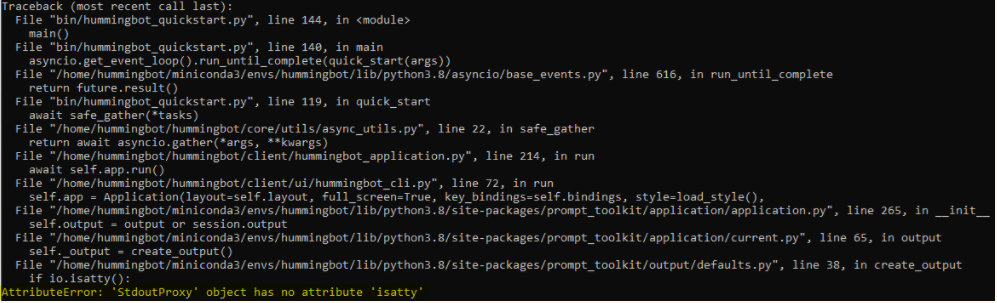 Autostart Source Build Fail With Attributeerror Stdoutproxy Object Has No Attribute Isatty 0459