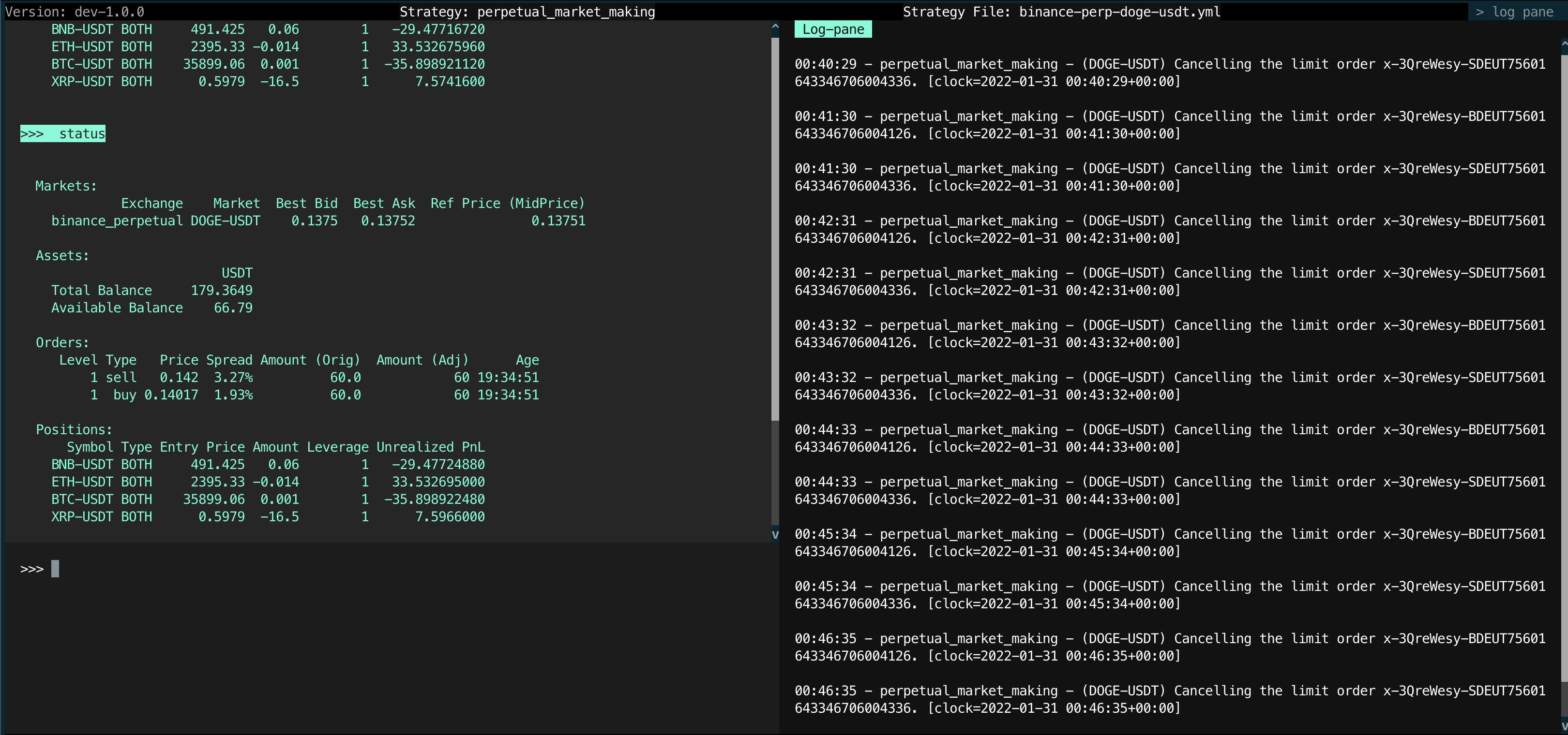 Binance perpetual: Stuck cancelling an order · Issue #5076 · hummingbot/hummingbot · GitHub