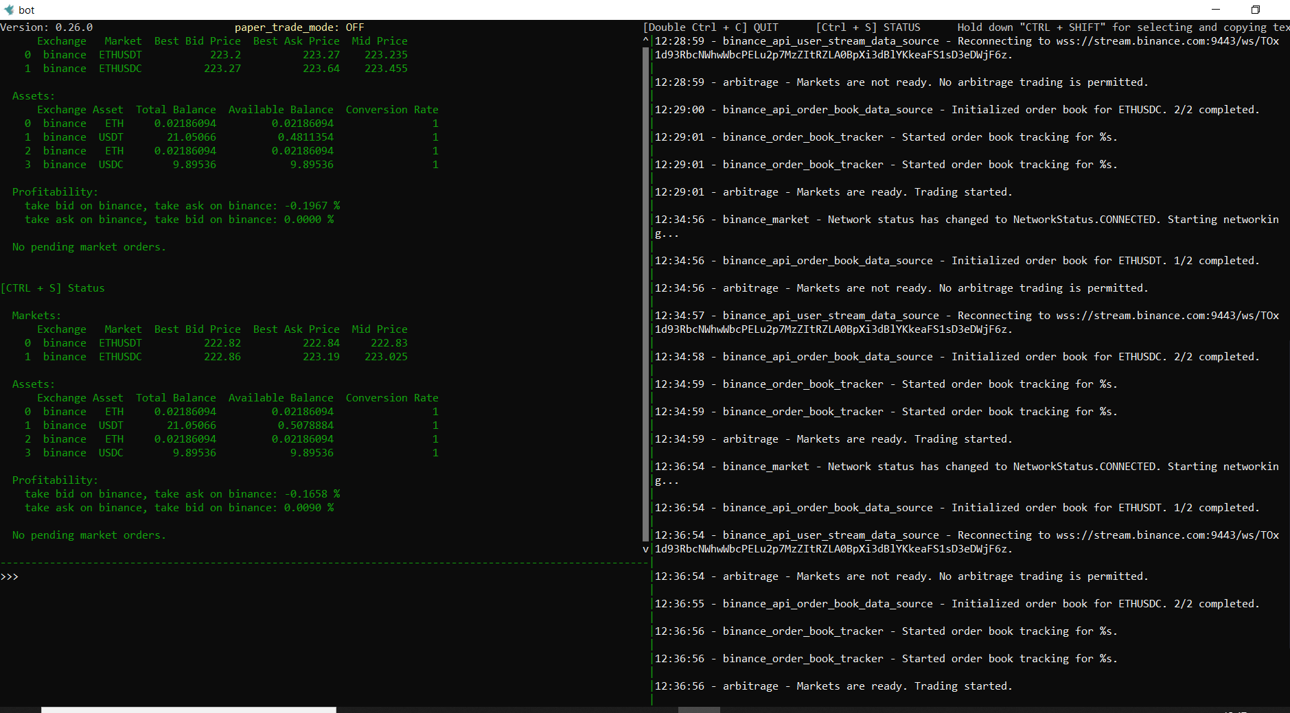 [BUG][ ] arbitrage Windows · Issue #1670 · hummingbot/hummingbot · GitHub