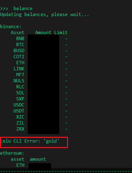 [BUG] Celo CLI error: 'gold' · Issue #2388 · hummingbot/hummingbot · GitHub